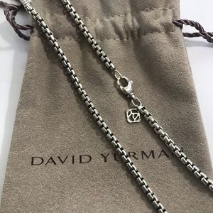 Jewelry | David Yurman Box Chain Necklace 27mm 22 Long | Poshmark
